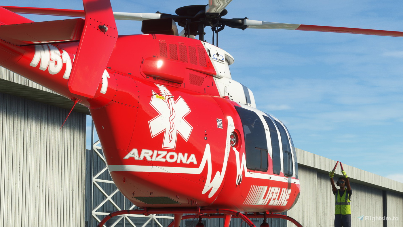 BELL 407 N511MT LIFELINE ARIZONA For Microsoft Flight Simulator MSFS BELL 407 N511MT LIFELINE ARIZONA For Microsoft Flight Simulator MSFS