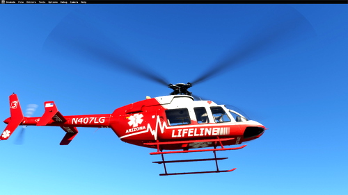 Bell 407 AZ LIFELINE #3 Air Ambulance N407LG for Microsoft Flight ...