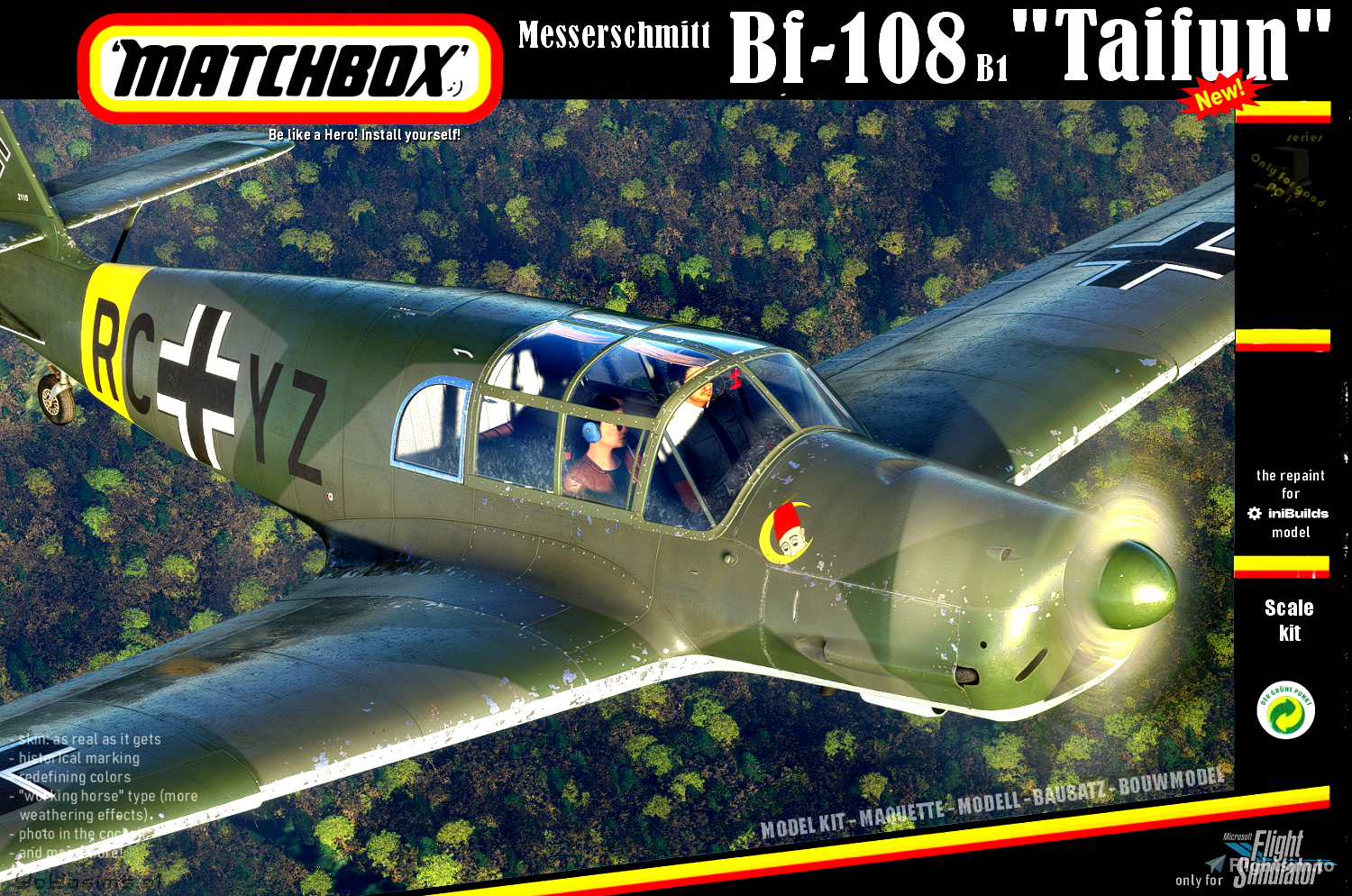 Bf 108 Taifun Liveries for Microsoft Flight Simulator | MSFS | Flightsim.to