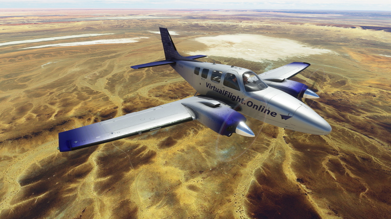 Black Square Analog Baron G58 - VirtualFlight Online Livery Pack for Microsoft Flight Simulator ...