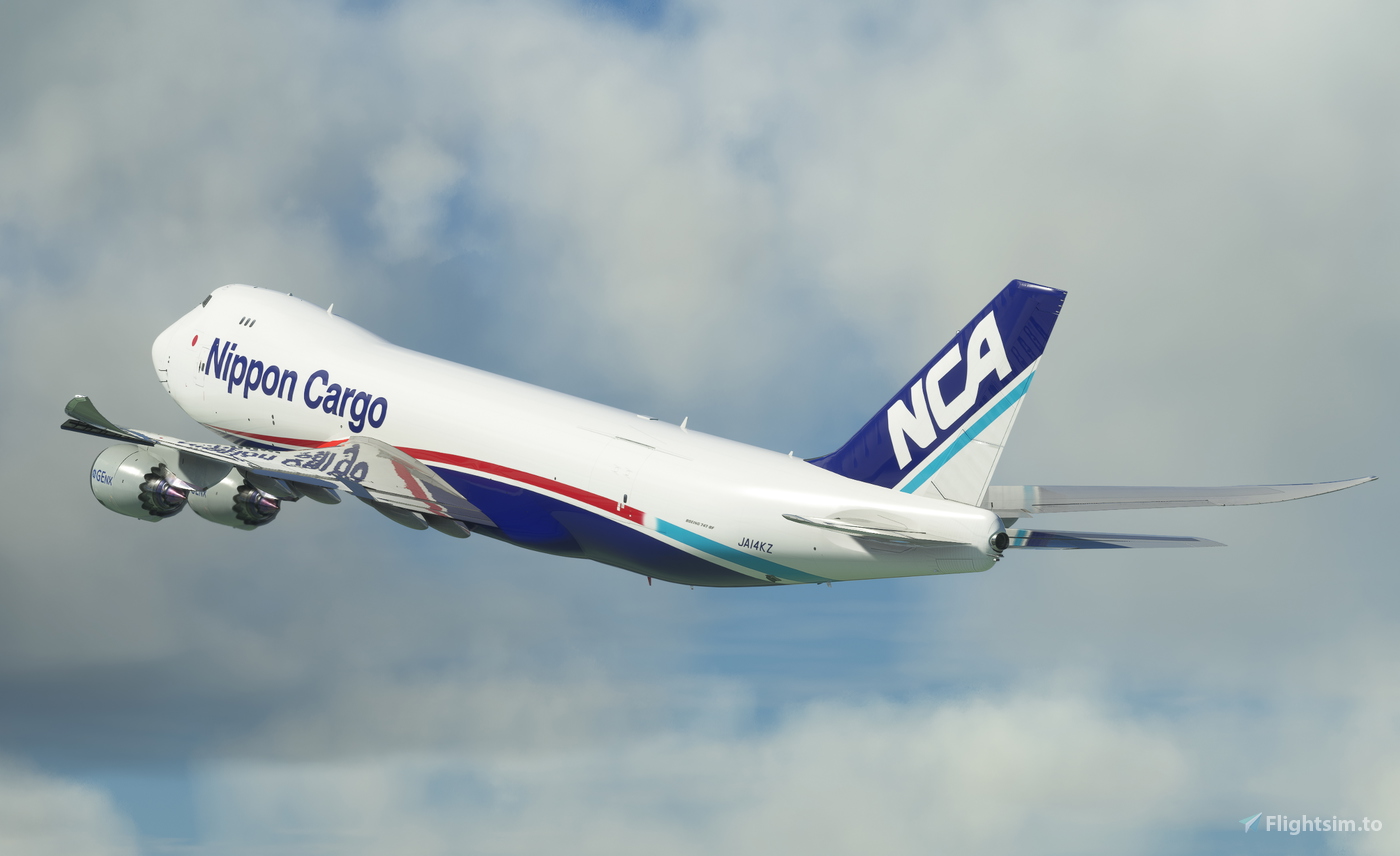 Boeing 747-8F NCA (Nippon Cargo Airlines) JA14KZ for Microsoft Flight Simulator | MSFS