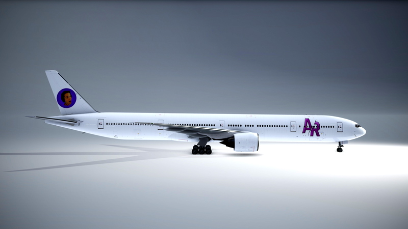 Boeing 777-300ER Aaron Rheins Livery for Microsoft Flight Simulator | MSFS