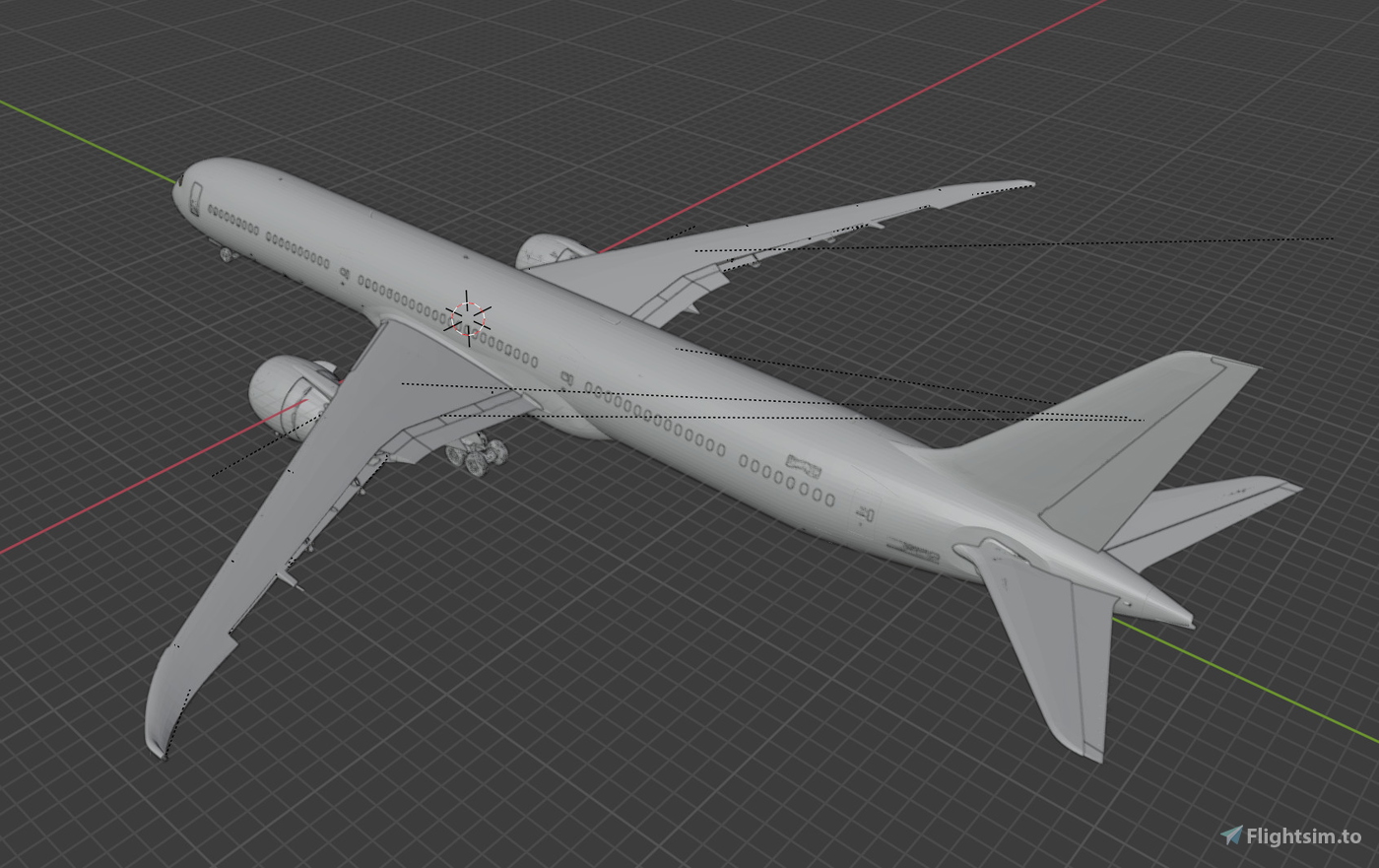 Boeing 787-10 3D model for Microsoft Flight Simulator | MSFS