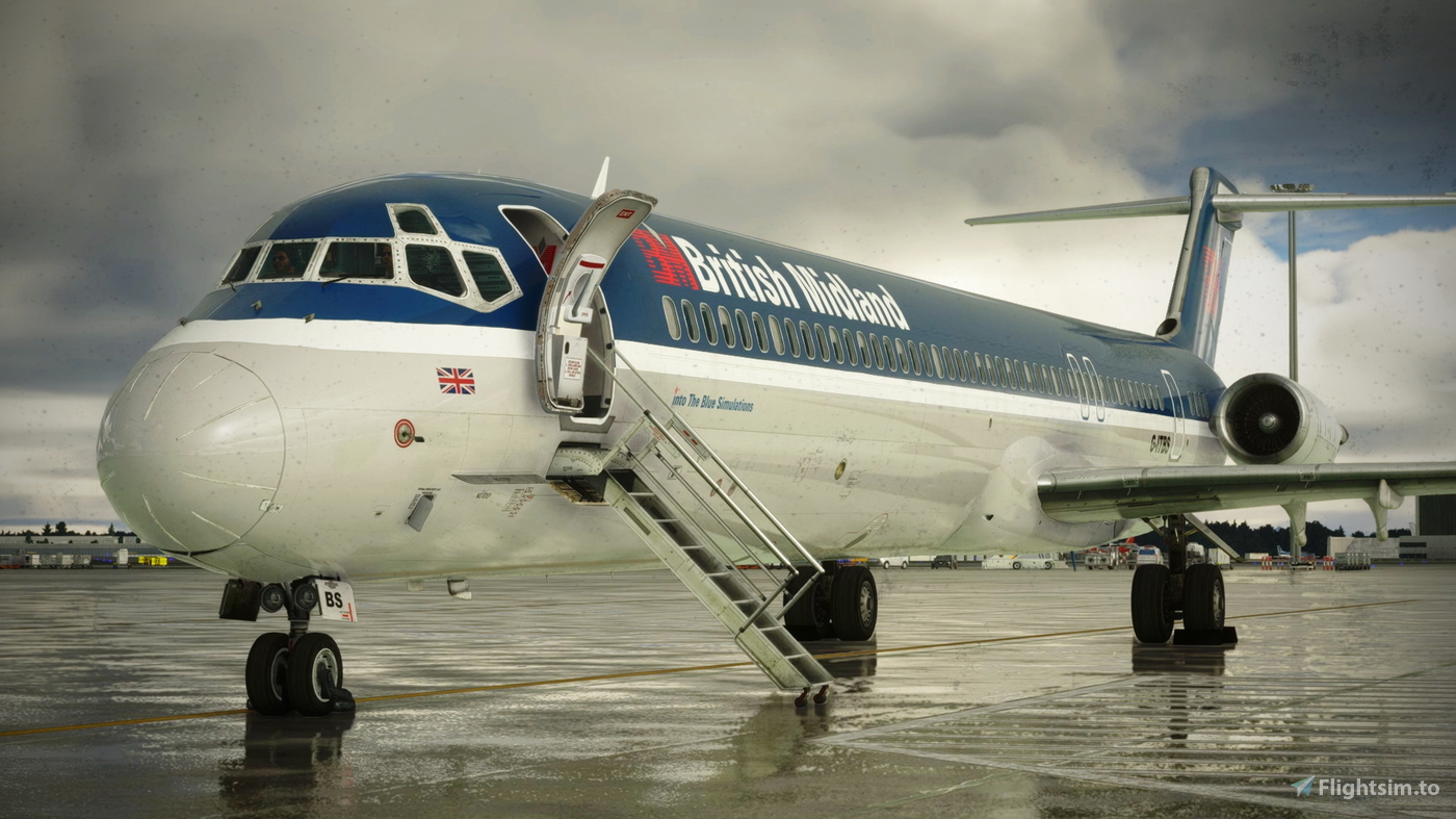British Midland (G-BMAA) | Leonardo MD-82 "Maddog" | Into the Blue ...