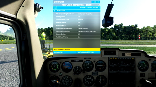 C152 Full In-Game Checklists for Microsoft Flight Simulator | MSFS