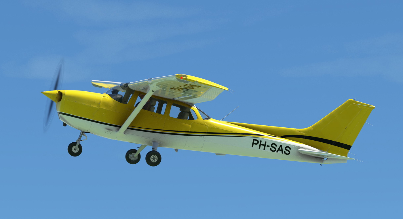 C172 G1000 Yellow PH-SAS 对于 Microsoft Flight Simulator | MSFS