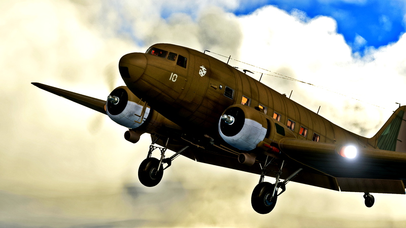 Douglas R4D-1 - USMC for Microsoft Flight Simulator | MSFS