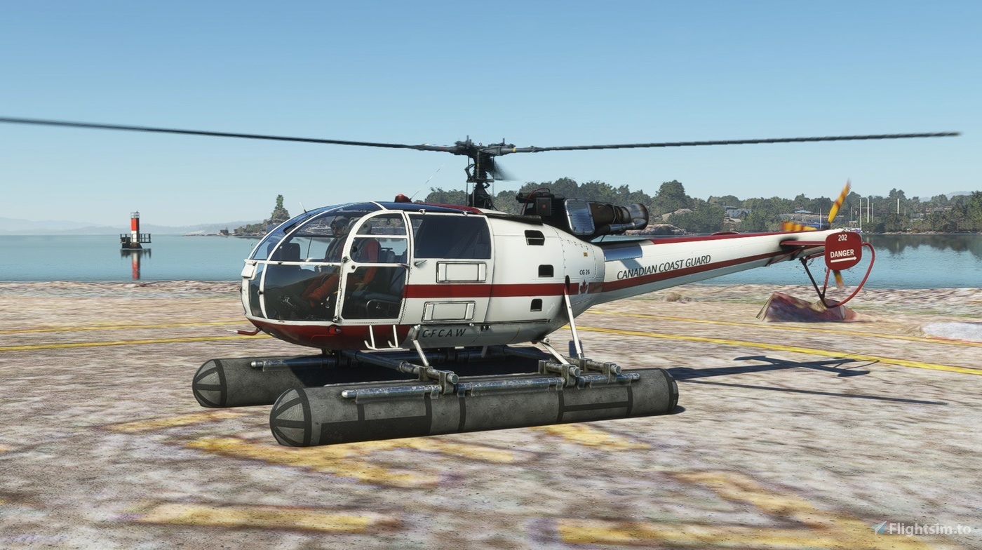 Canadian Coast Guard Taog Alouette III C-FCAW, 70s (Early) Livery のために ...