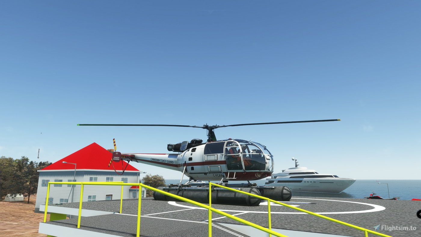 Canadian Coast Guard Taog Alouette III C-FCAX 70s (Early) Livery pour ...