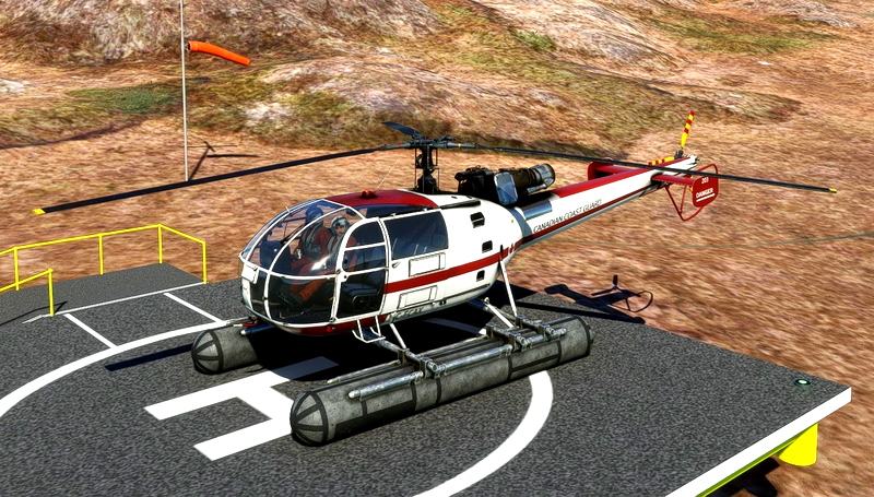 Canadian Coast Guard Taog Alouette III C-FCAX 70s (Early) Livery for ...