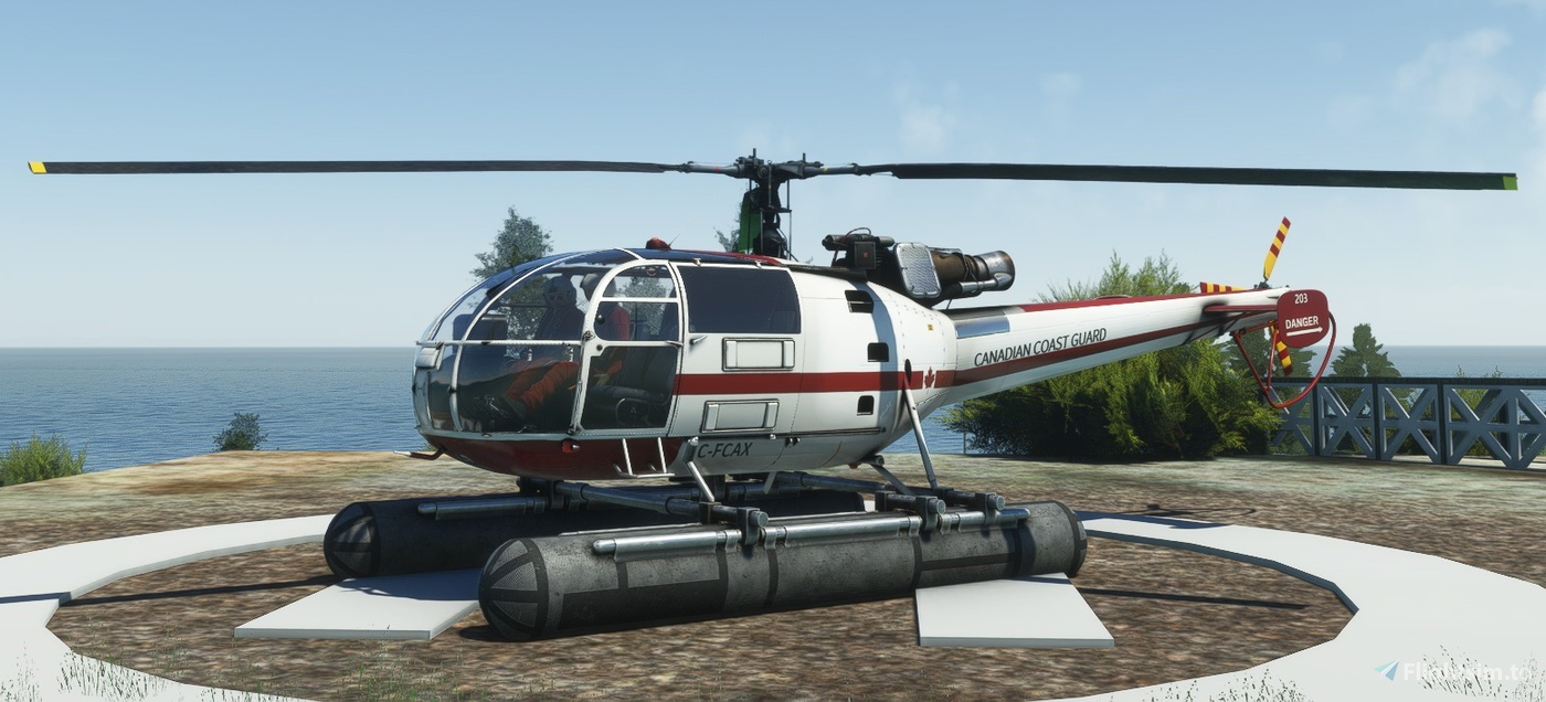 Canadian Coast Guard Taog Alouette III C-FCAX 70s (Early) Livery pour ...
