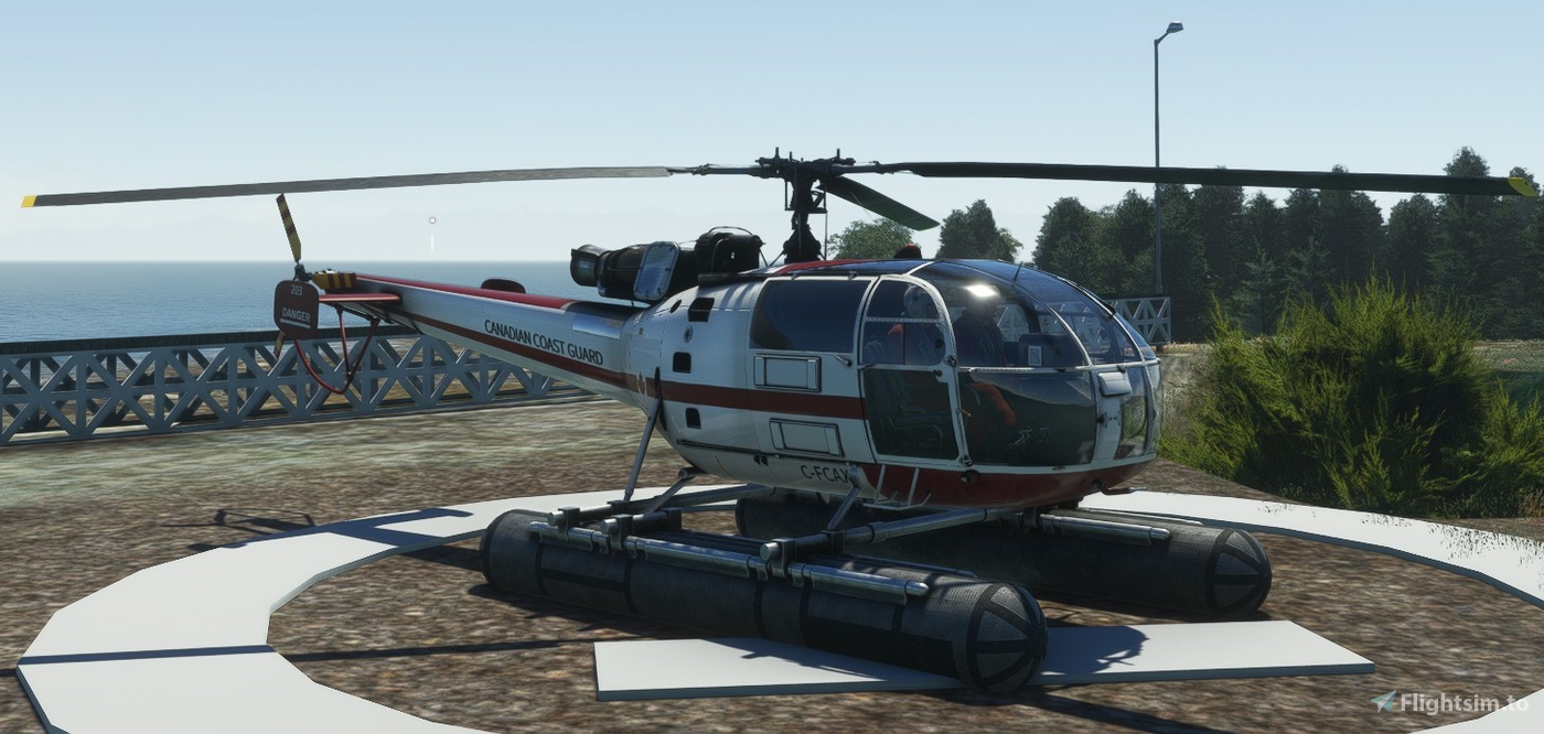 Canadian Coast Guard Taog Alouette III C-FCAX 70s (Early) Livery pour ...