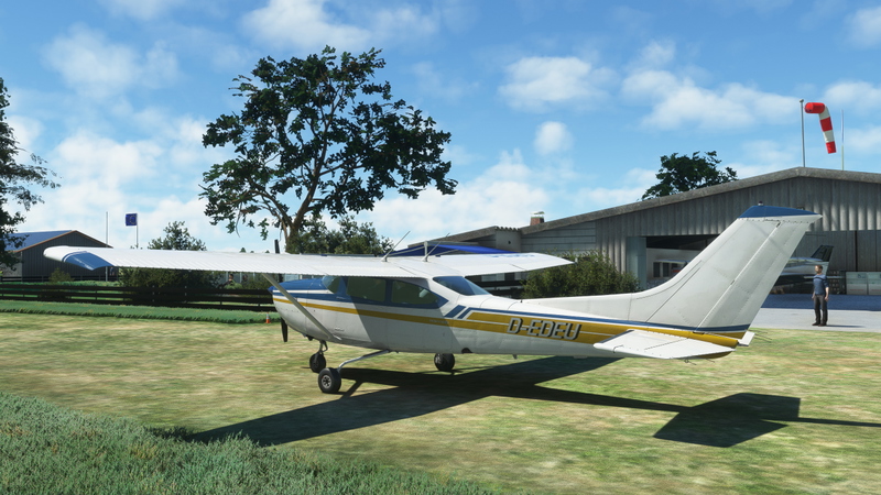 Carenado Cessna 182 RG Skylane II - Livery Blue and Orange with custom ...