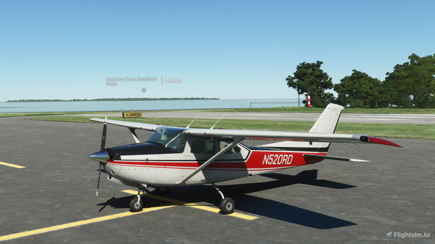 Cessna 182RG Skylane N520RD Black and Red for Microsoft Flight ...