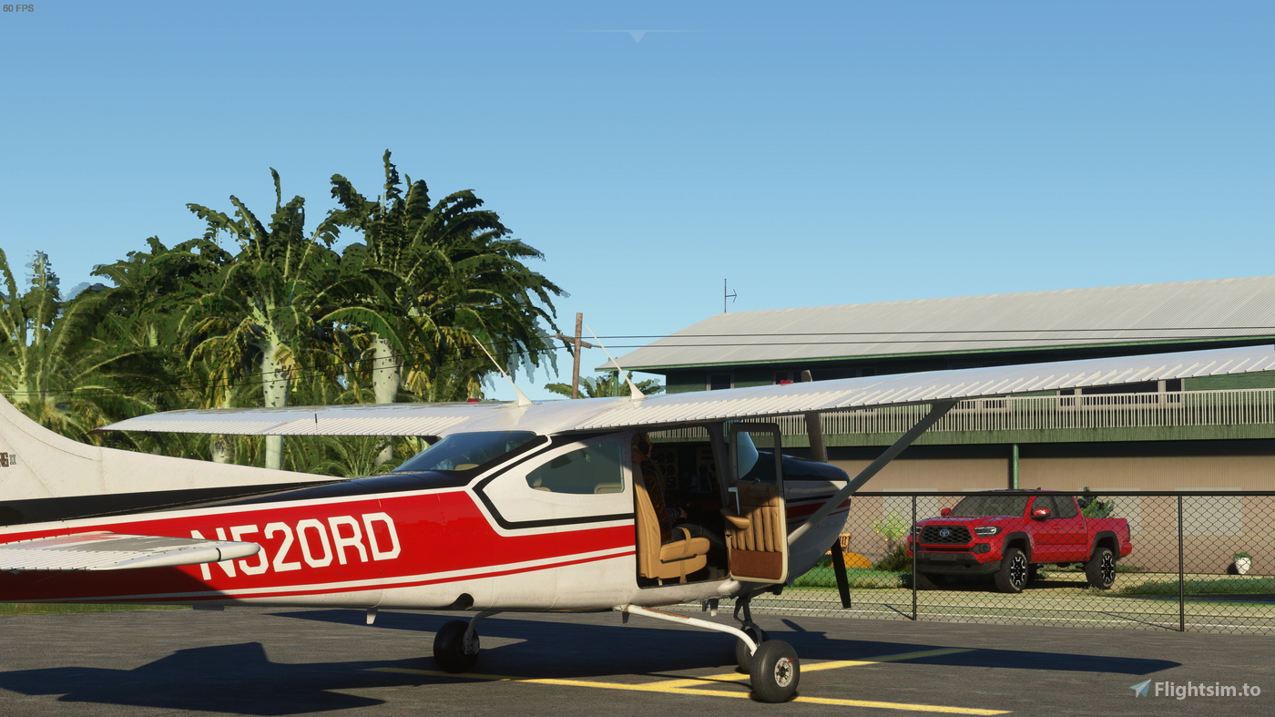 Cessna 182RG Skylane N520RD Black and Red for Microsoft Flight ...