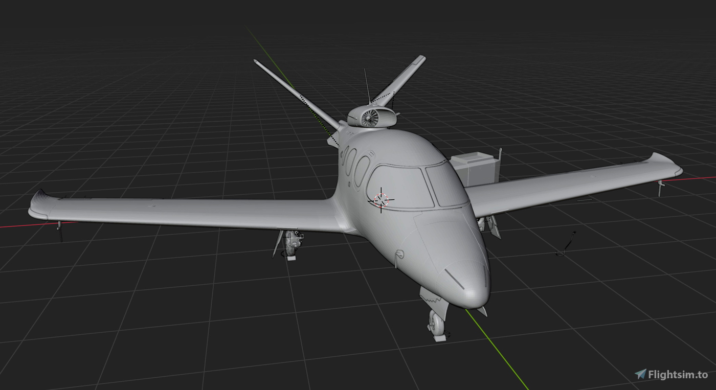 Cirrus SF50 Vision Jet G2 Blender 3D model for Microsoft Flight ...