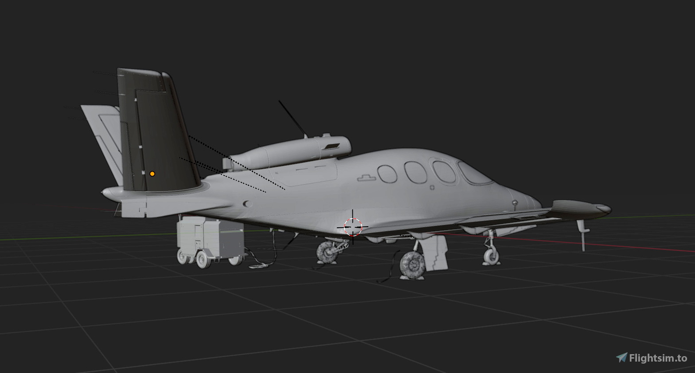 Cirrus SF50 Vision Jet G2 Blender 3D model for Microsoft Flight ...