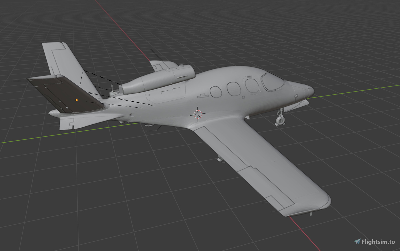 Cirrus SF50 Vision Jet G2 Blender 3D model for Microsoft Flight ...