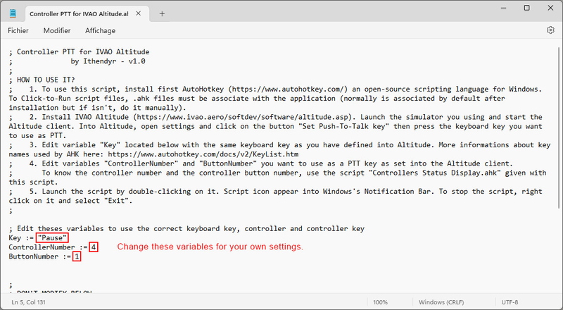 Controller PTT for IVAO Altitude for Microsoft Flight Simulator | MSFS