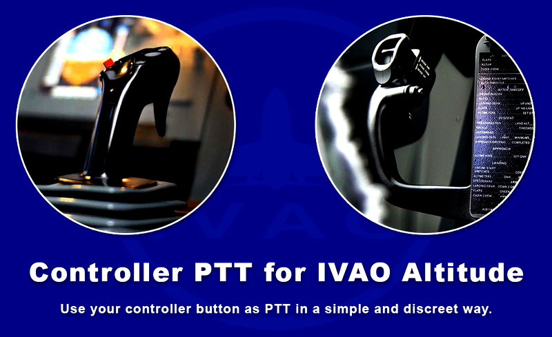 Controller PTT for IVAO Altitude for Microsoft Flight Simulator | MSFS