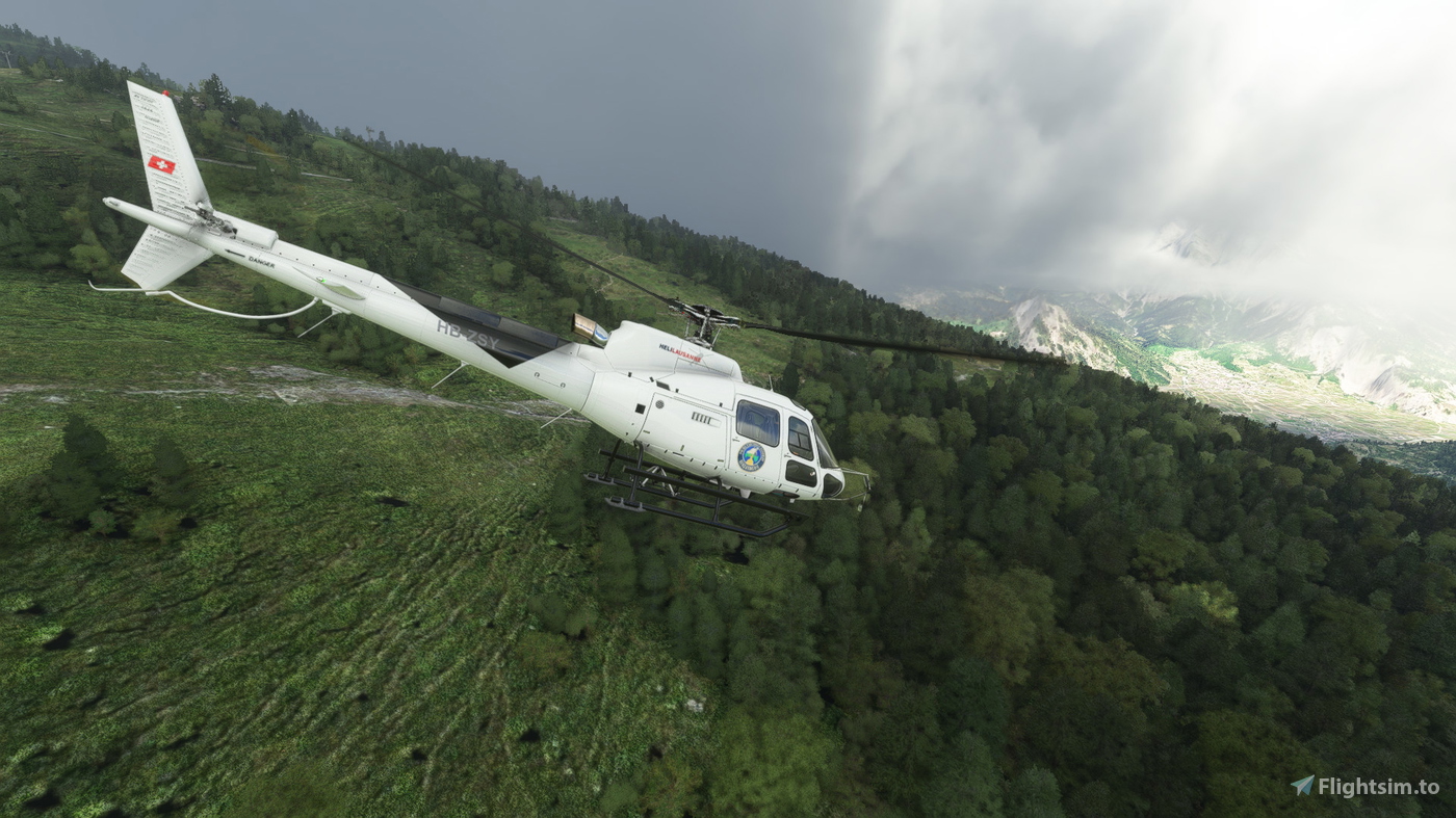 Cowan H125 HB-ZSY (HeliLausanne) for Microsoft Flight Simulator | MSFS
