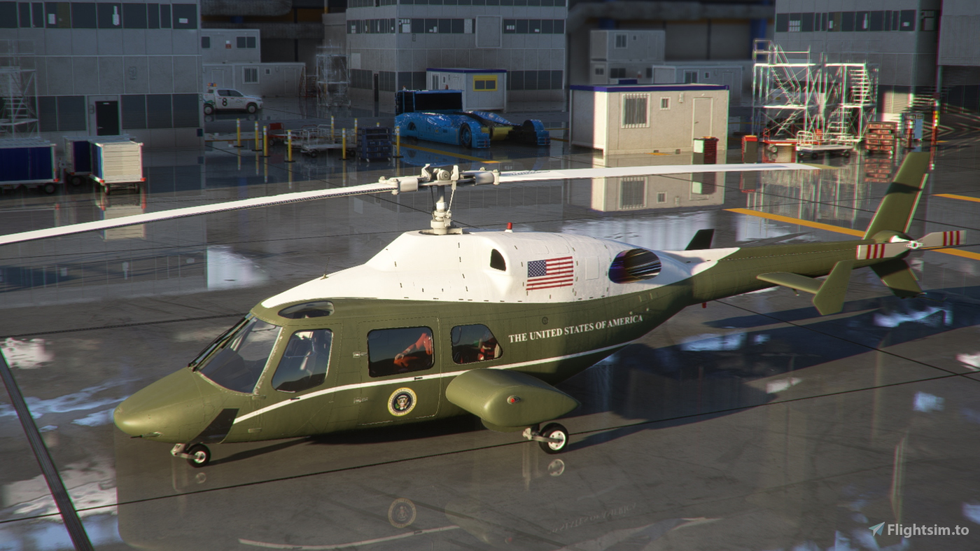 Cowansim B222b Marine One (Fictional) for Microsoft Flight Simulator | MSFS