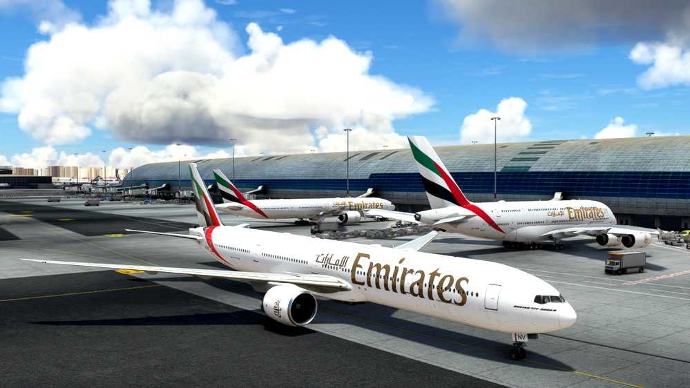 CS Boeing 777-300ER Emirates New Livery 4K & 8K for Microsoft Flight ...
