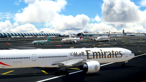 CS Boeing 777-300ER Emirates New Livery 4K & 8K for Microsoft Flight ...