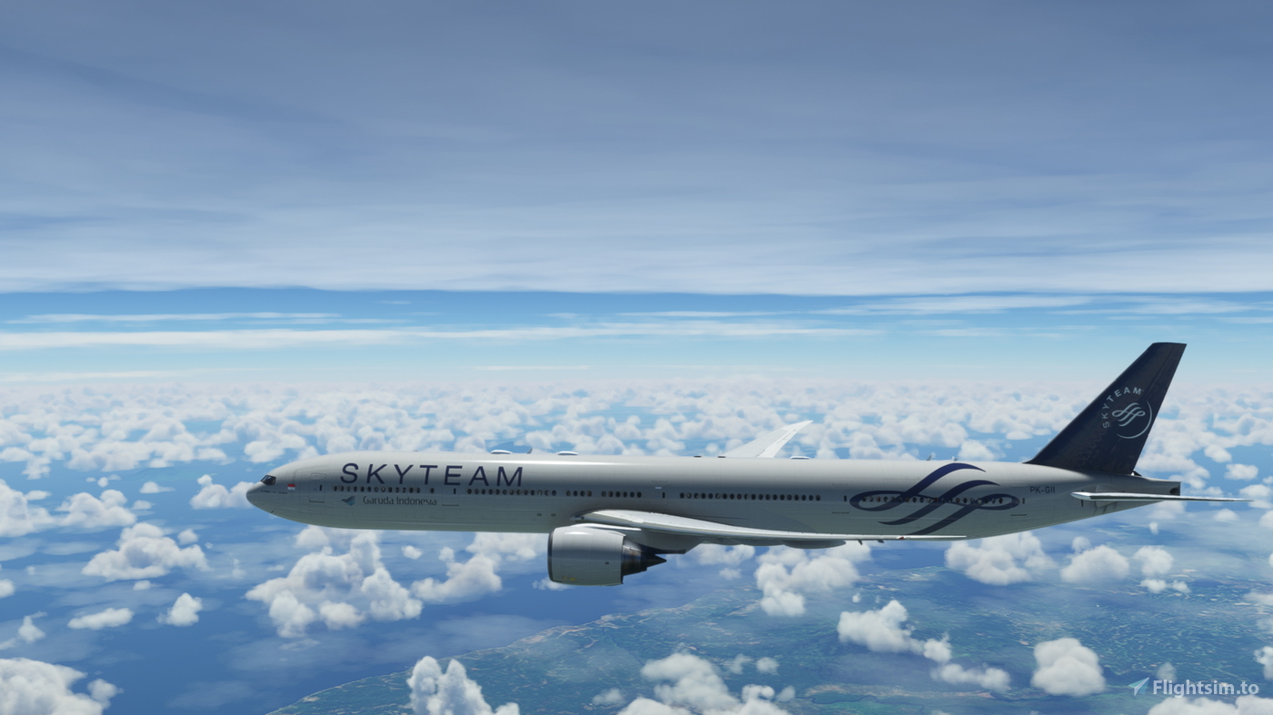 [DISCONTINUED] - CS Boeing 777-300GE Garuda Indonesia Skyteam PK-GII 8K ...