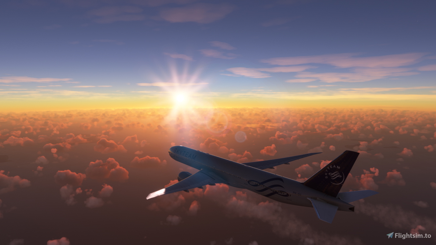 [DISCONTINUED] - CS Boeing 777-300GE Garuda Indonesia Skyteam PK-GII 8K ...