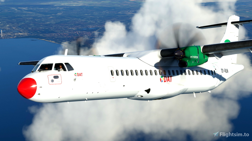 DAT Danish Air Transport [OY-RUN] Asobo ATR72 8K for Microsoft Flight ...