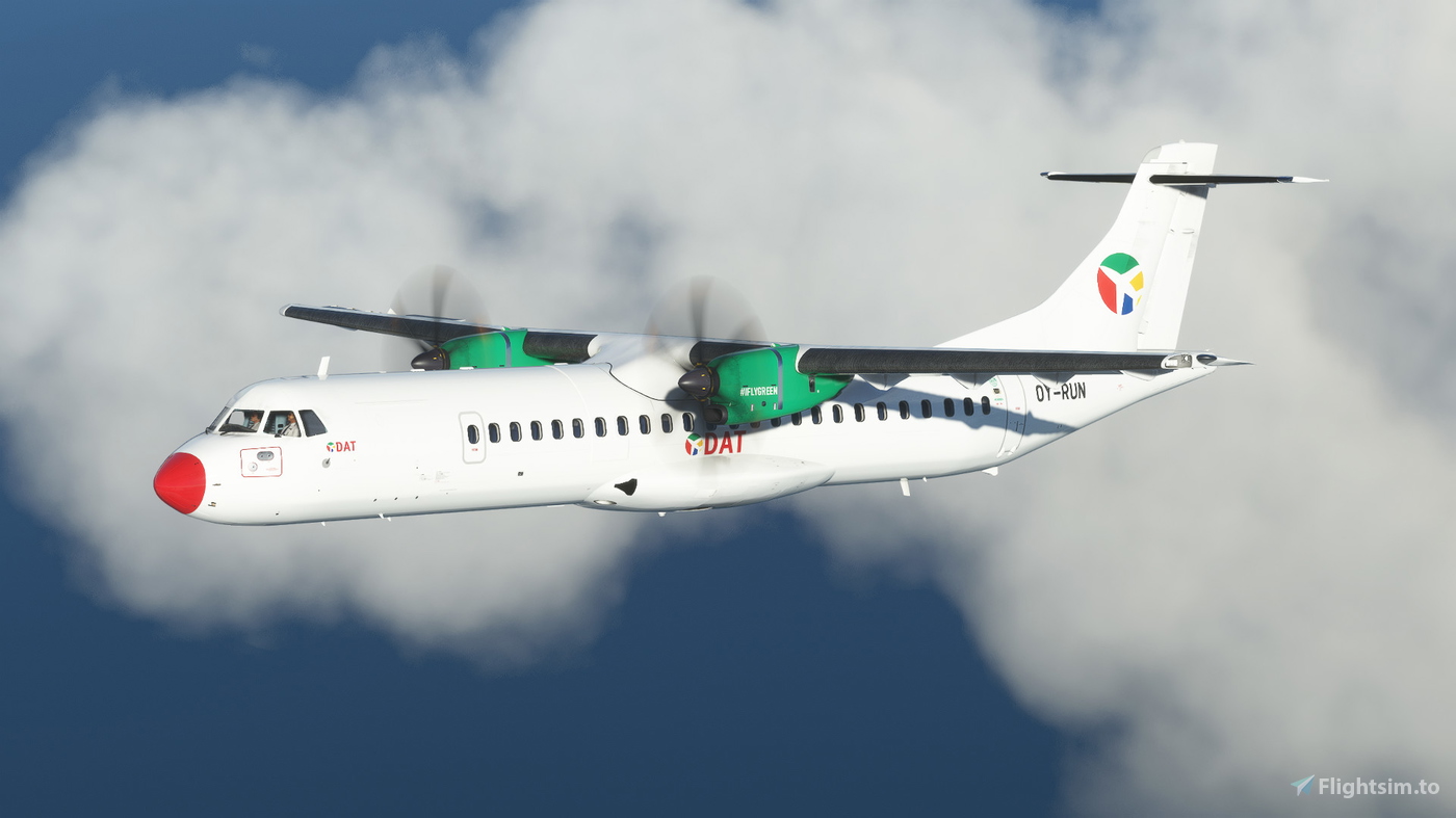 DAT Danish Air Transport [OY-RUN] Asobo ATR72 8K for Microsoft Flight ...