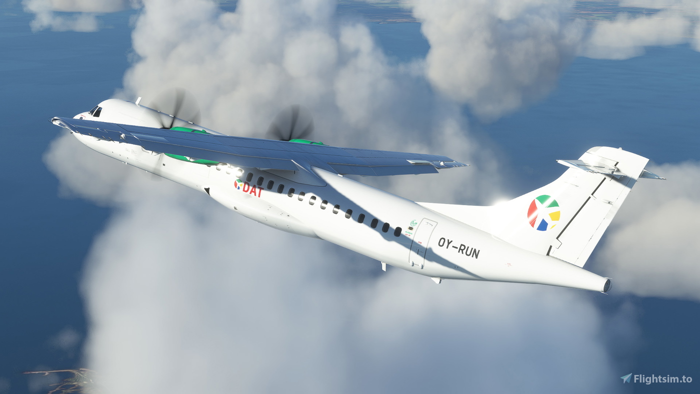 DAT Danish Air Transport [OY-RUN] Asobo ATR72 8K for Microsoft Flight ...