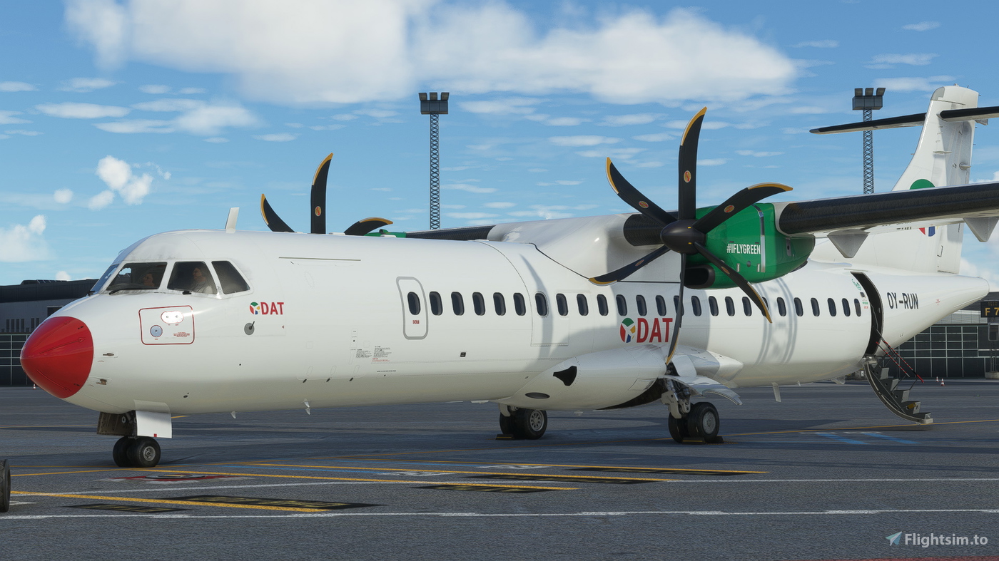 DAT Danish Air Transport [OY-RUN] Asobo ATR72 8K for Microsoft Flight ...