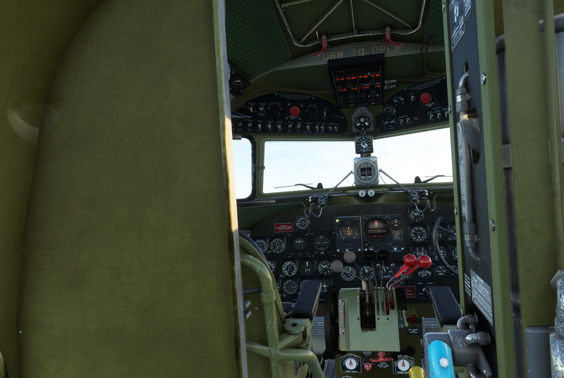 DC-3 / C-47 White Rabbit with green cockpit for Microsoft Flight ...
