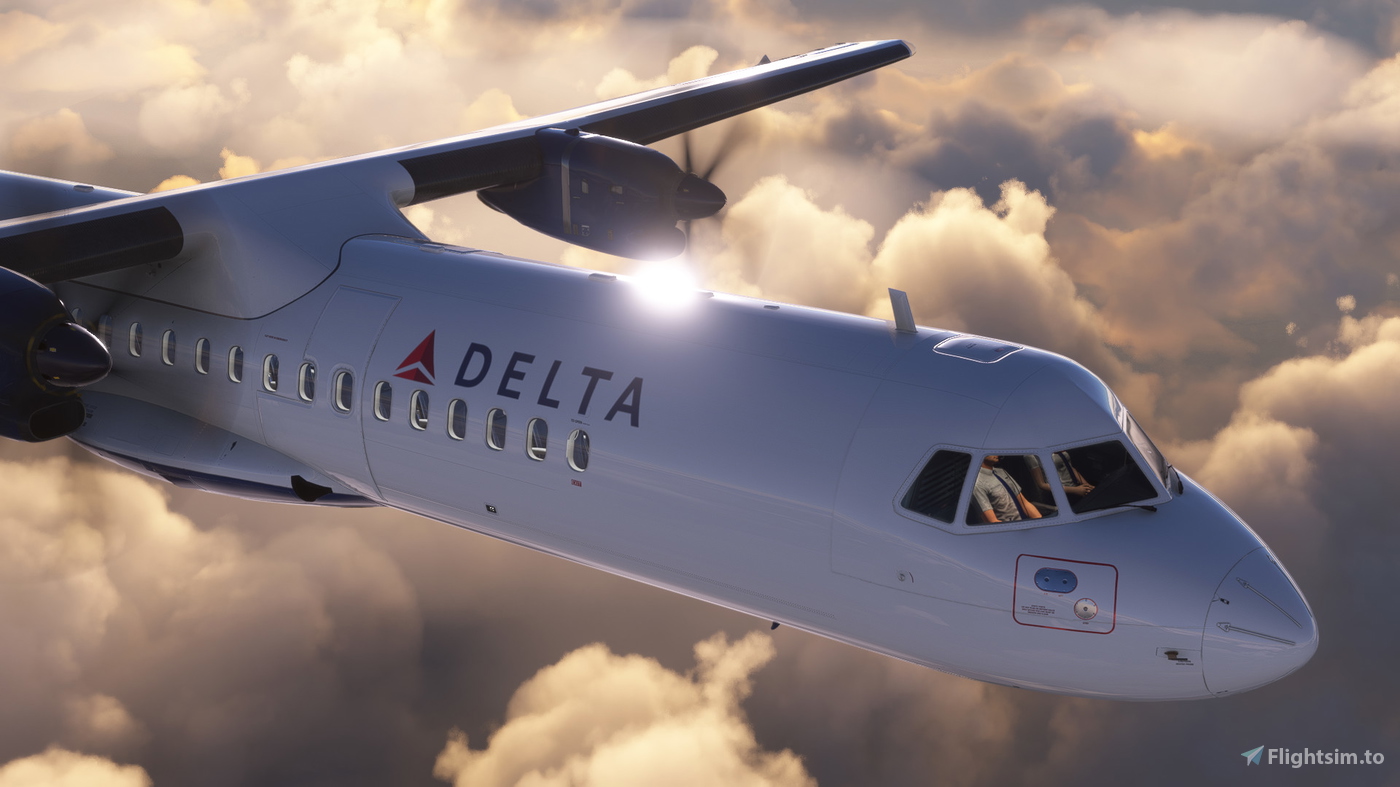 Delta Airlines Fictional ATR72-600 - 8K for Microsoft Flight Simulator ...