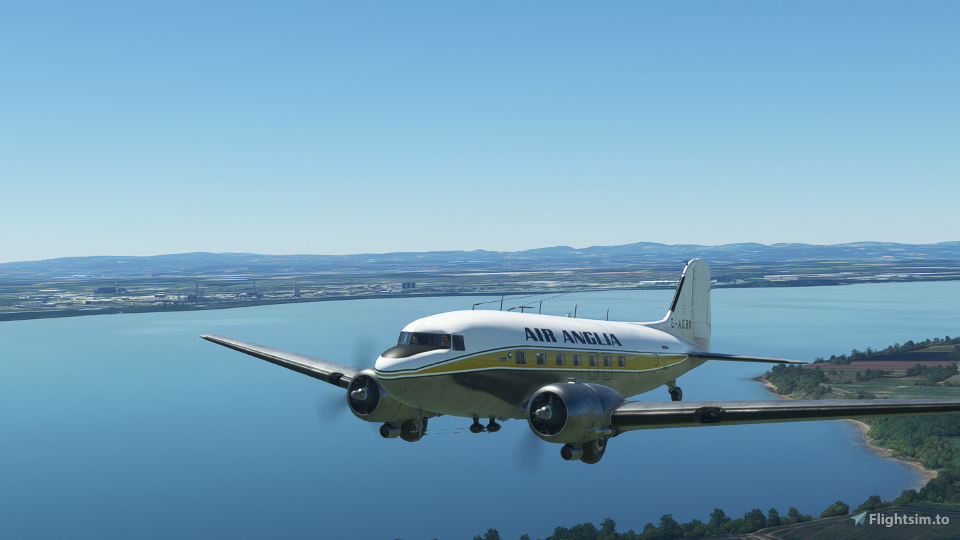 Douglas DC-3 Air Anglia G-AOBN x 2 cockpits request by DM for Microsoft ...