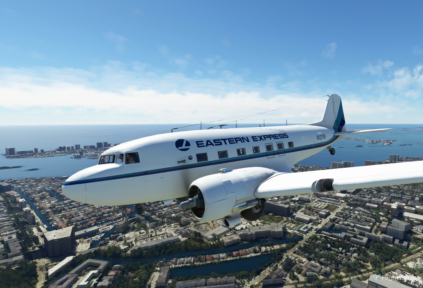 Douglas DC-3 Eastern Express livery retrofit pour Microsoft Flight ...