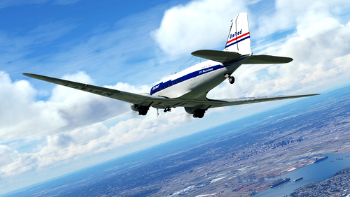 Douglas DC-3 United Airlines N814CL for Microsoft Flight Simulator | MSFS