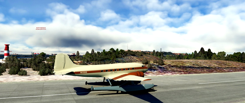 douglas-dc3 Folsom N130Q+ XC-47C military for Microsoft Flight ...