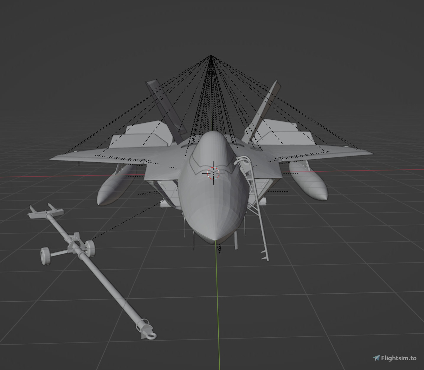 F22A Raptor Top Mach Studios Blender 3D model pour Microsoft Flight ...