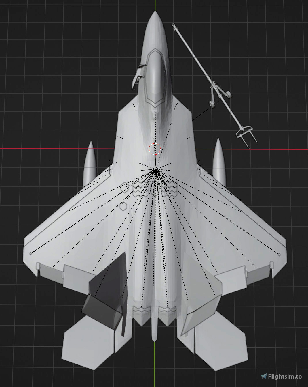 F22A Raptor Top Mach Studios Blender 3D model for Microsoft Flight ...