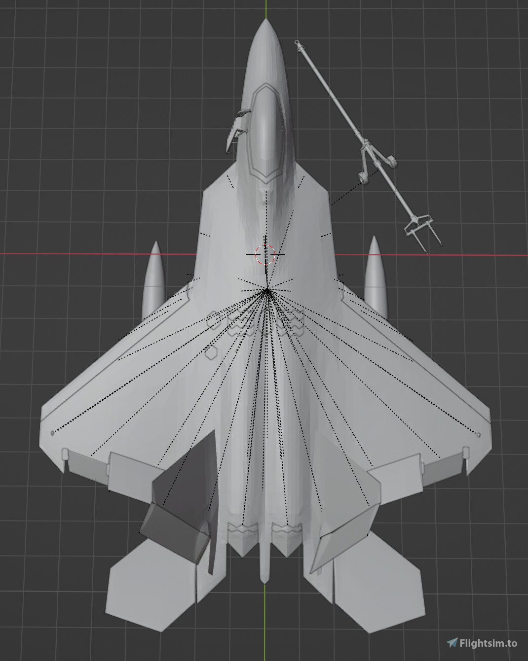 F22A Raptor Top Mach Studios Blender 3D model pour Microsoft Flight ...
