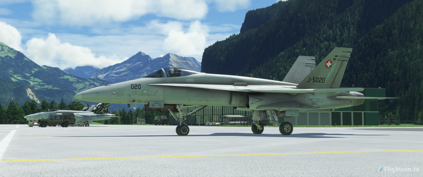 F/A-18C Legacy Hornet Swiss Air Force Pack (J-5020/J-5021/J-5023/5026) for Microsoft Flight ...