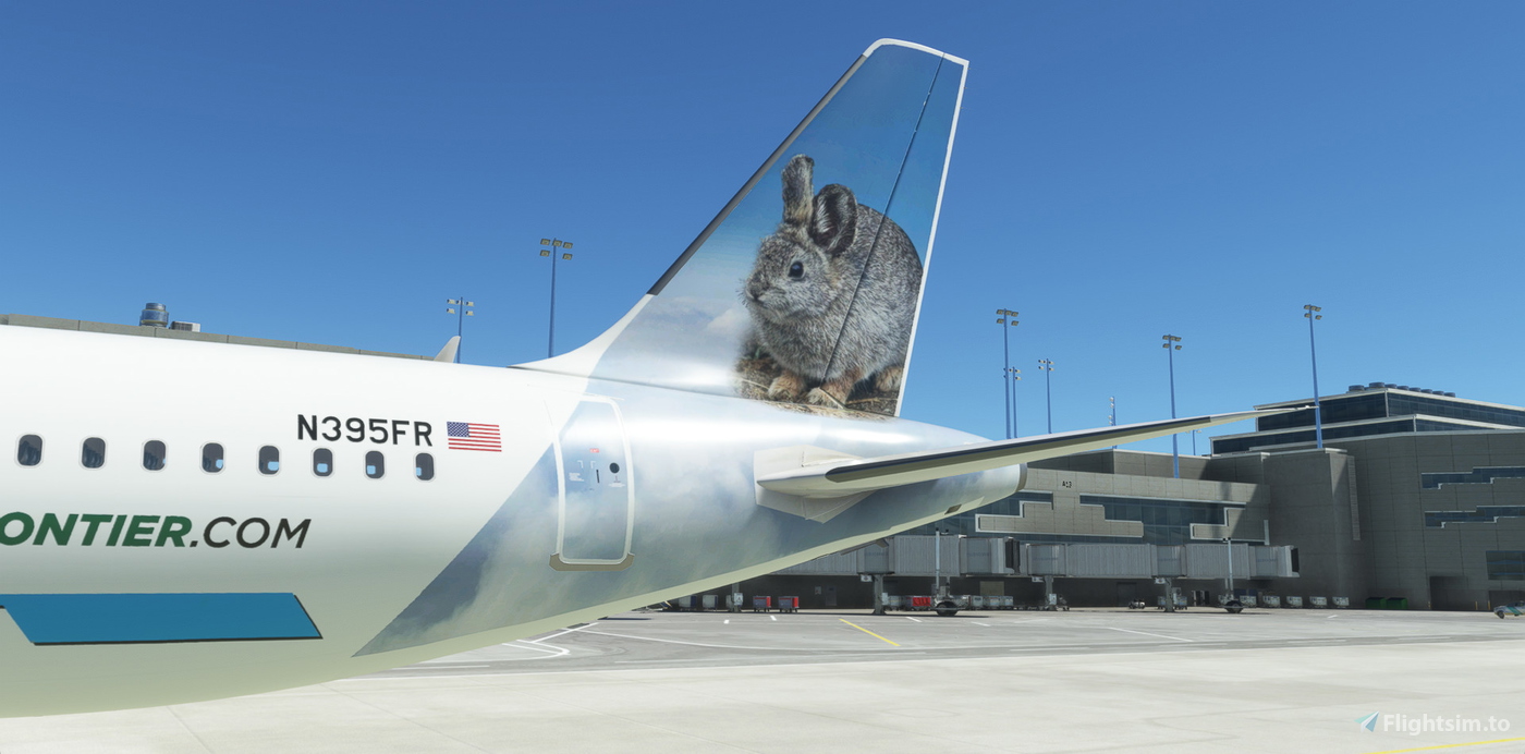 FBW A32NX Frontier | N395FR | Sage the Pygmy Rabbit | 8K for Microsoft ...