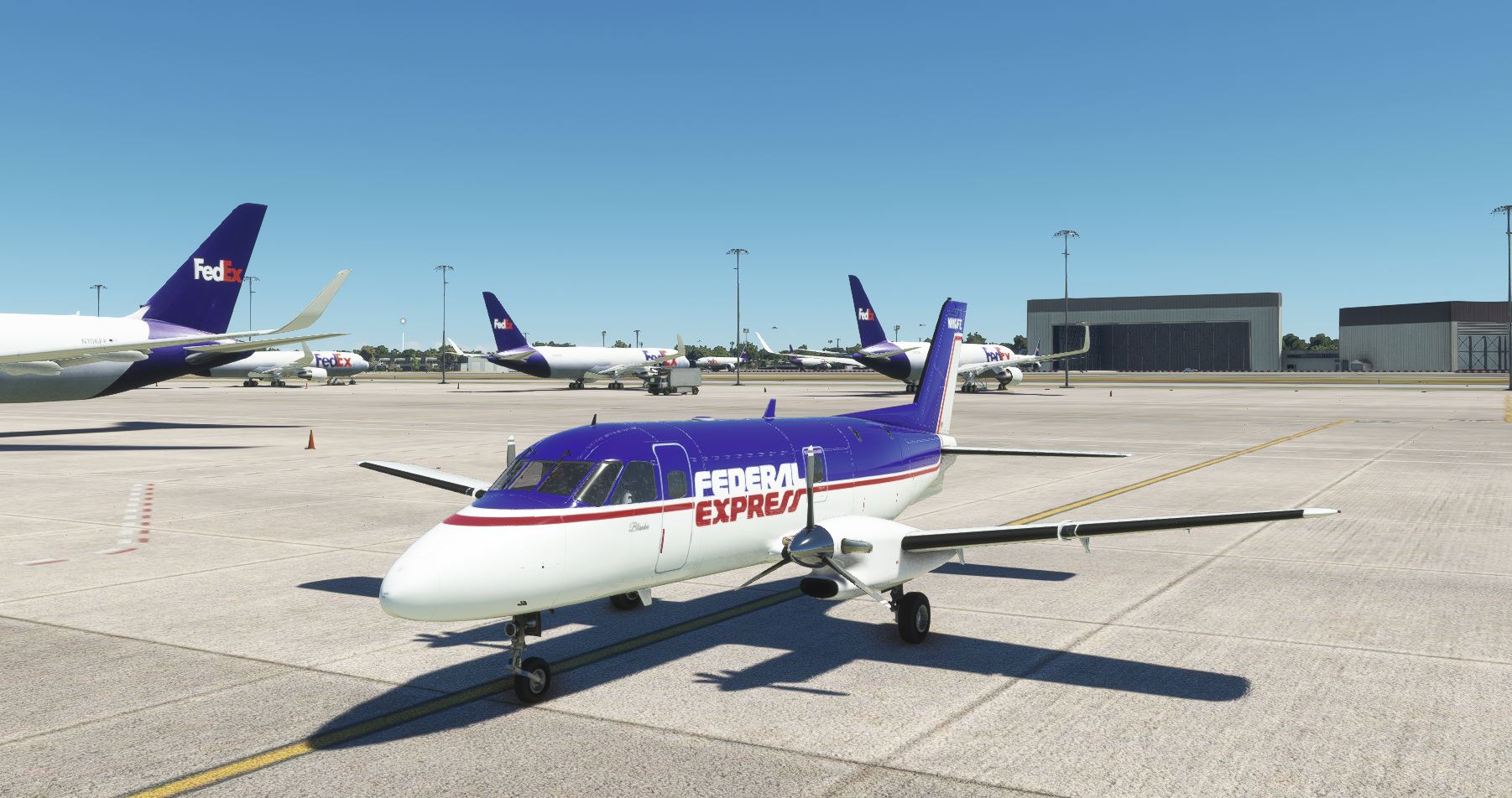 FedEx livery for the nextgensim EMB-110P1 Bandeirante - MSFS Add-on ...