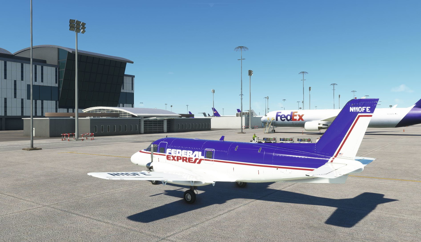FedEx livery for the nextgensim EMB-110P1 Bandeirante 对于 Microsoft ...