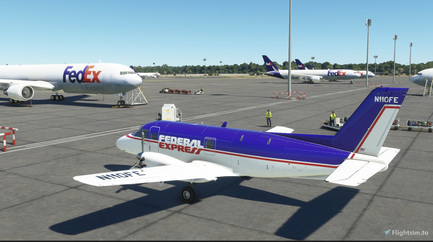 FedEx livery for the nextgensim EMB-110P1 Bandeirante for Microsoft ...
