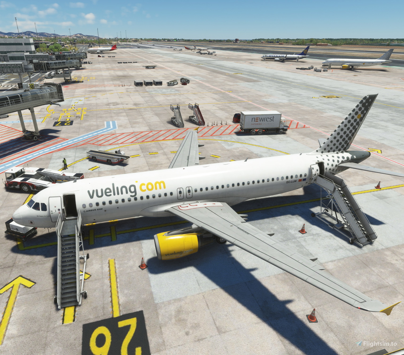 Fenix A320 | Vueling EC-LLM | 4k + Cabin for Microsoft Flight Simulator | MSFS