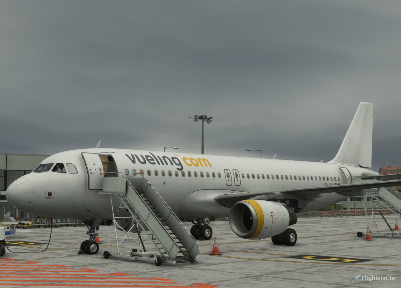 Fenix A320 | Vueling Level EC-JTQ | 4k + Cabin for Microsoft Flight Simulator | MSFS